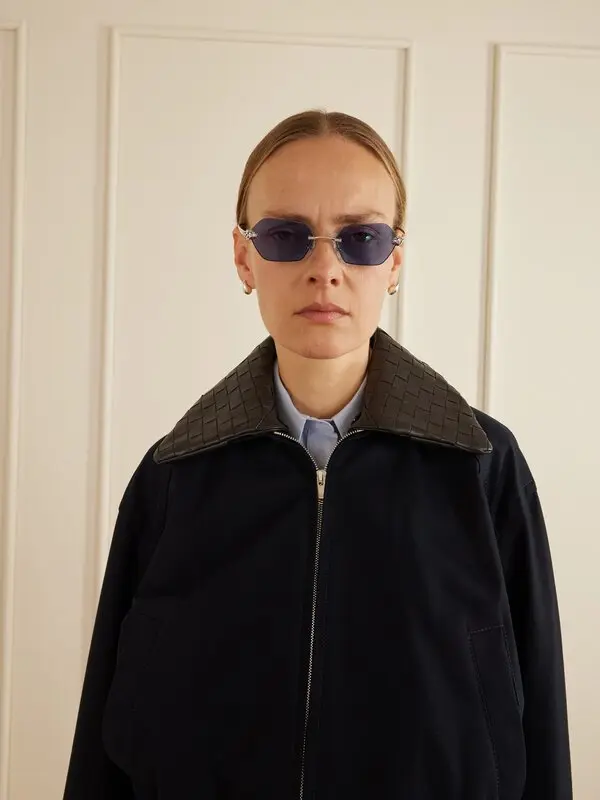 Cartier Panthère De Rimless Hexagon-frame Sunglasses