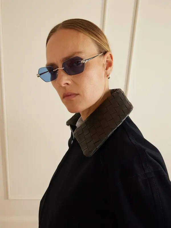 Cartier Panthère De Rimless Hexagon-frame Sunglasses