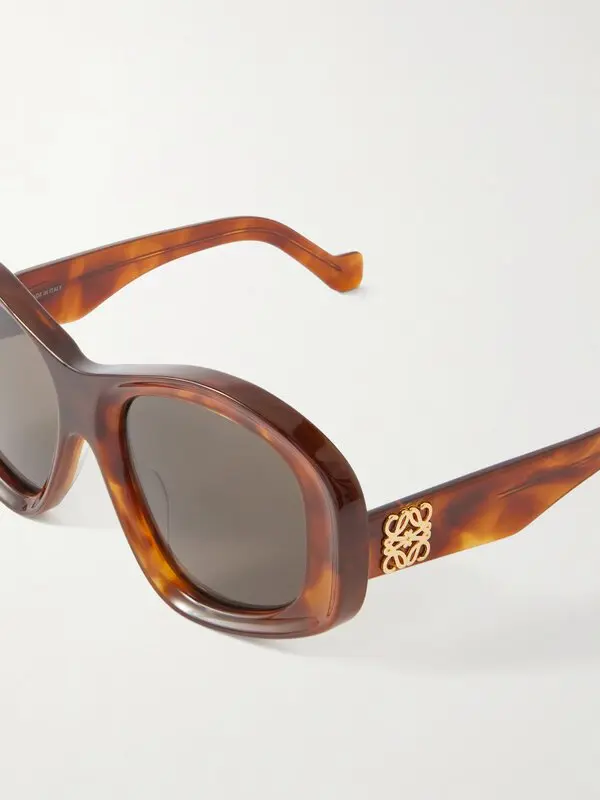 Loewe Anagram Round-frame Acetate Sunglasses