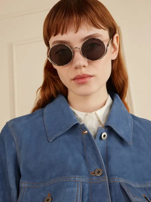 Loewe Round Frame Sunglasses - Silver