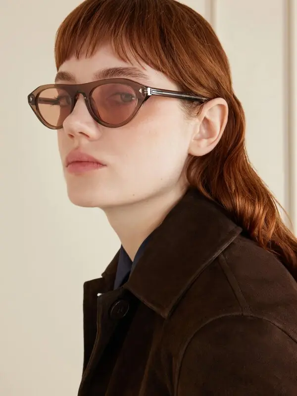 Prada D-frame Acetate Sunglasses - Neutrals