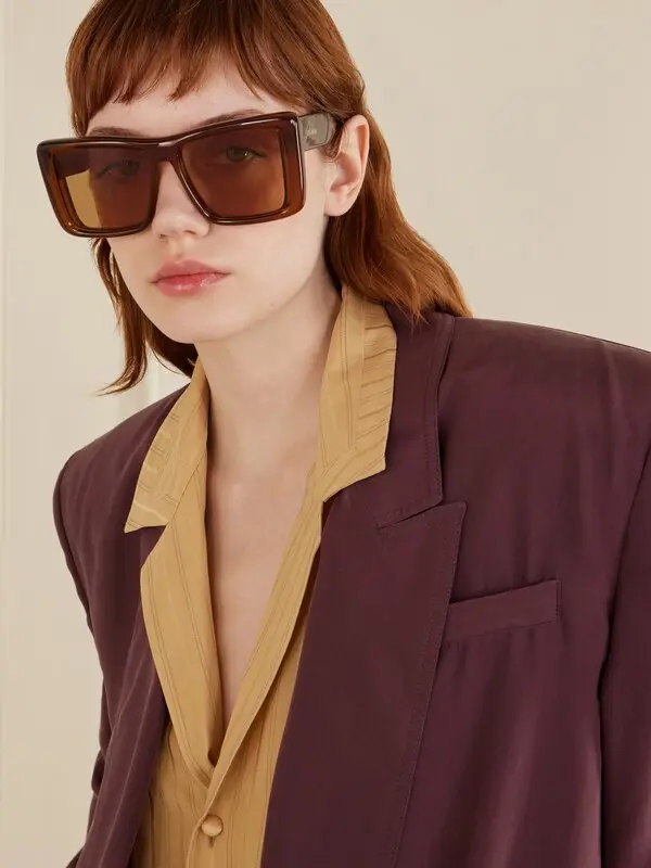 Saint Laurent Sl 900 Howl Square-frame Acetate Sunglasses