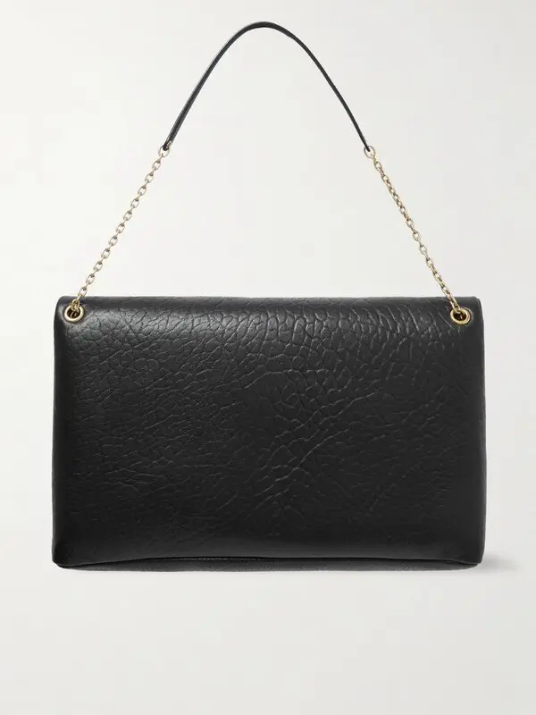 Saint Laurent Cassandre Textured-leather Shoulder Bag