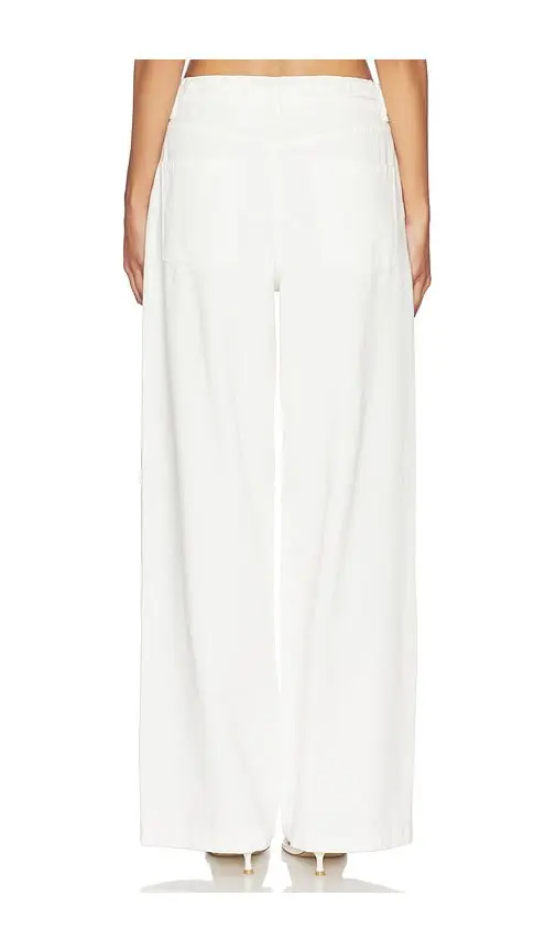 Blanknyc Drawstring Wide Leg Jeans - White