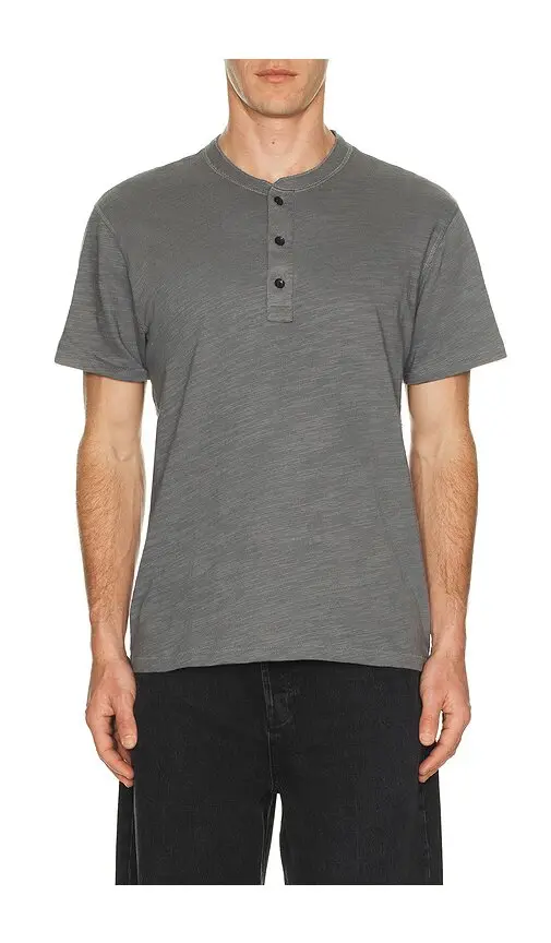 Rag & Bone Classic Flame Henley In . Also - Grey
