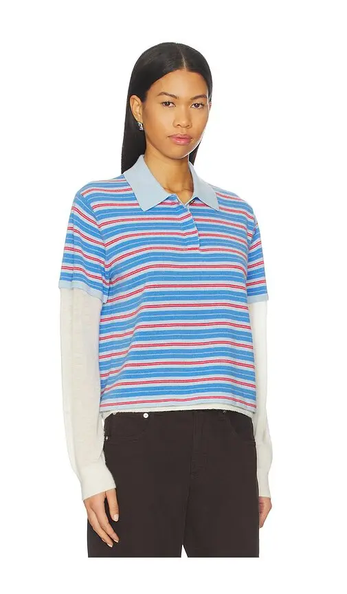 Guest In Residence Layered Stripe Rugby In . Also - Blue