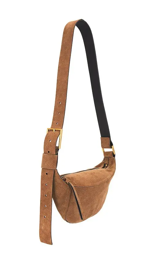 ALLSAINTS Luna Suede Crossbody Bag