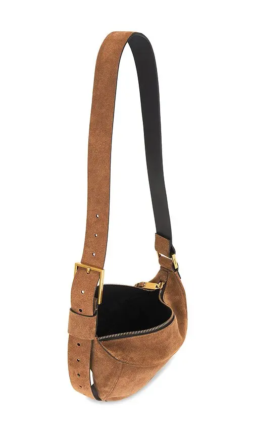 ALLSAINTS Luna Suede Crossbody Bag