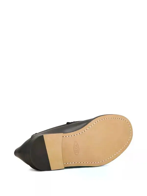 TOD'S Logo-print Leather Loafers