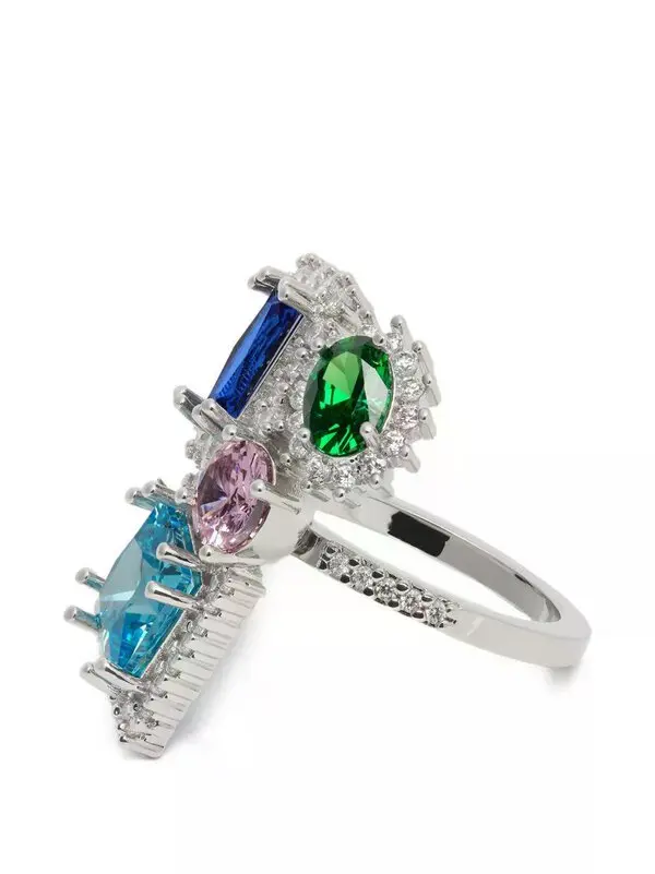 MAISON MARGIELA Zirconia-embellished Cluster Ring