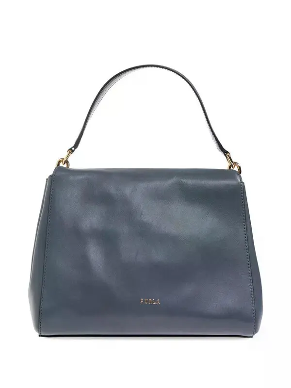 Furla Domus Round-hardware Tote Bag - Blue