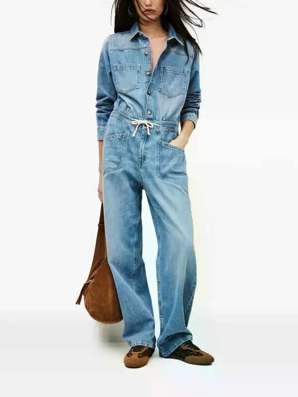 Ba&sh Myrella Button Pocket Jumpsuit
