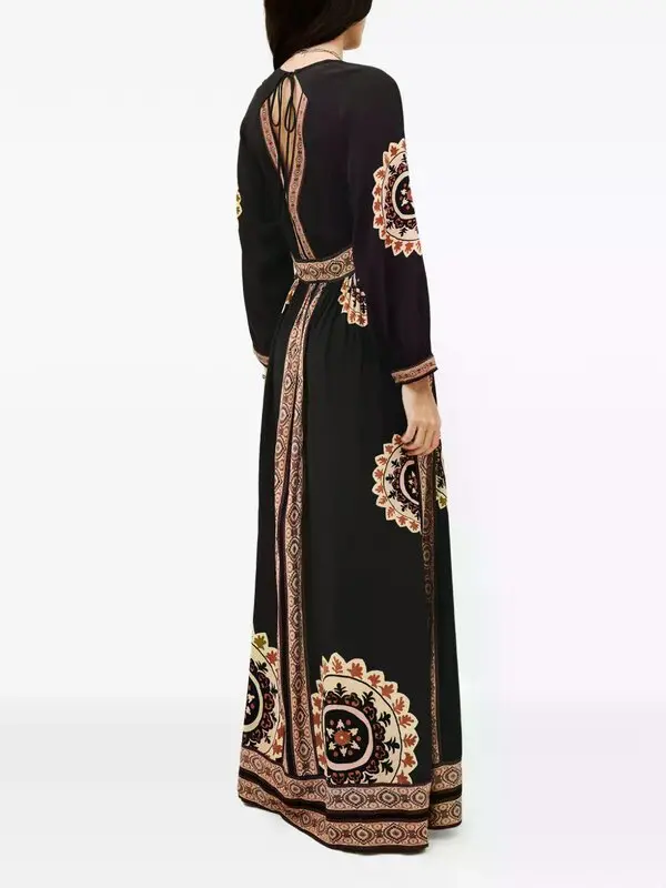 Ba&sh Vera V-neck Printed Maxi Dress