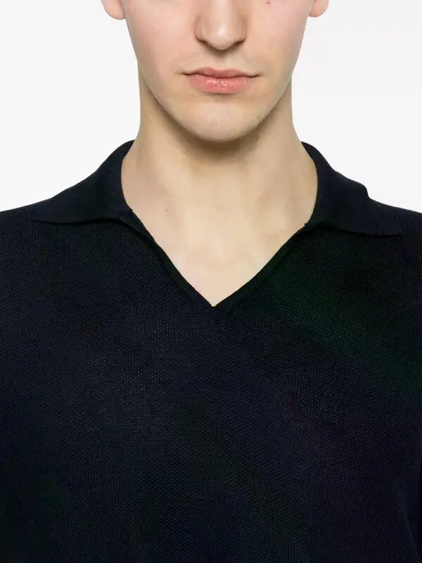Woolrich V-neck Knitted T-shirt