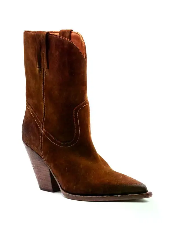Elena Iachi Pointed Toe Block Heel Boots