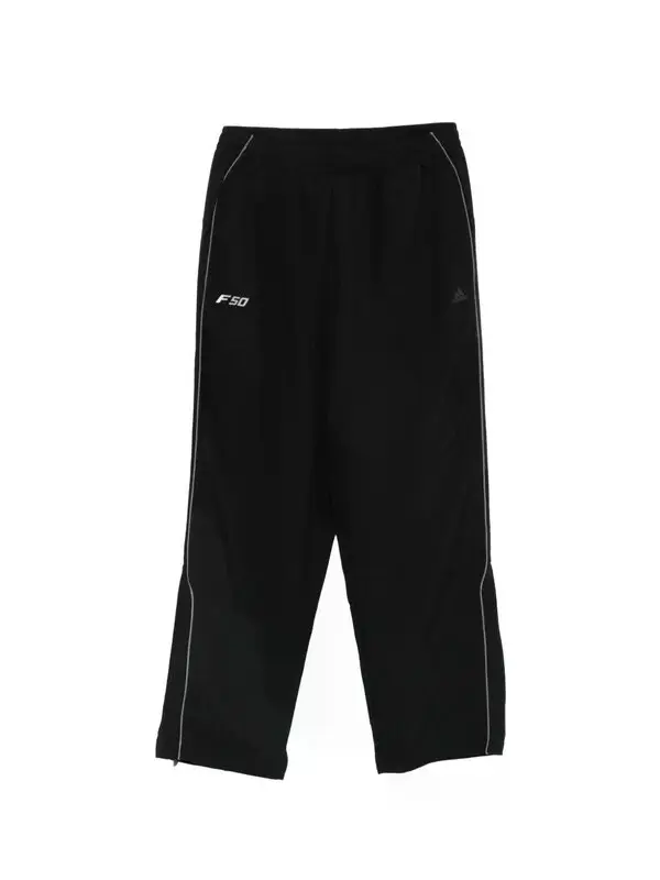 Adidas Elasticated Waistband Trousers With Piping
