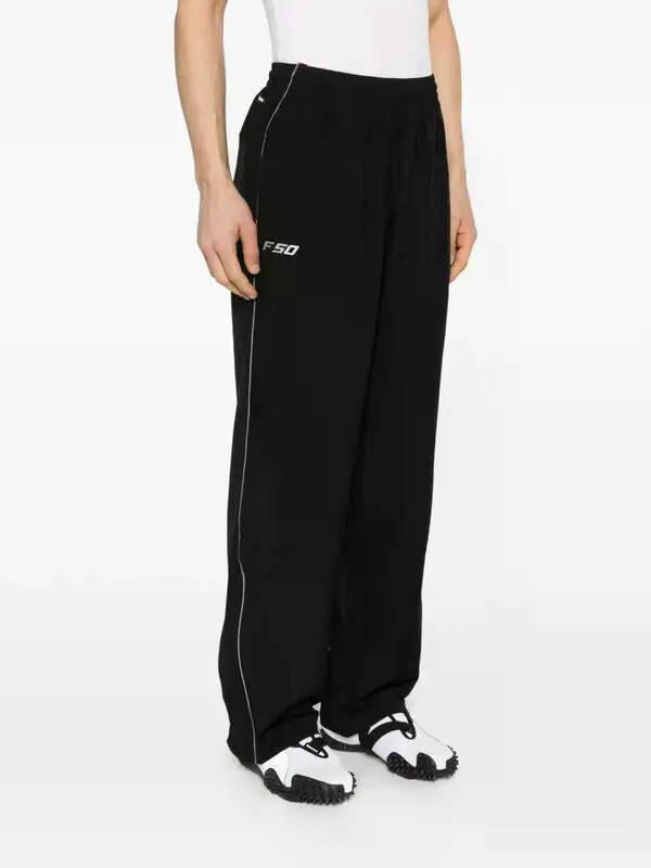 Adidas Elasticated Waistband Trousers With Piping