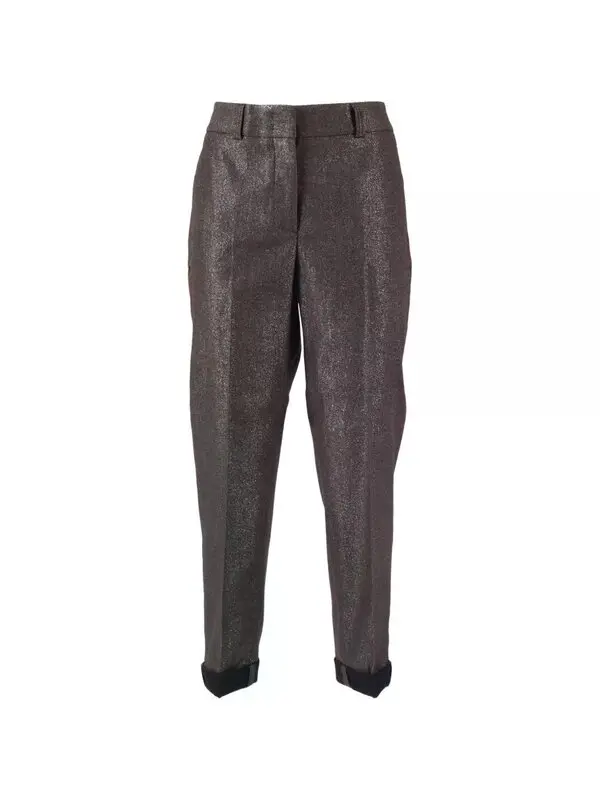 Peserico Belted Trousers - Brown
