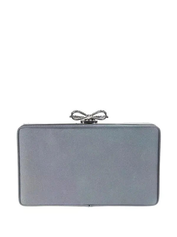 SELF-PORTRAIT Bow-detail Clutch - Grey