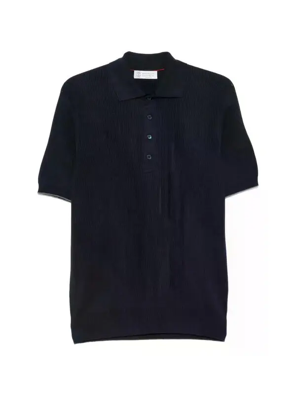 Brunello Cucinelli Ribbed Polo Shirt