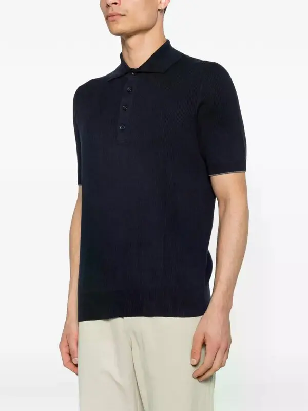 Brunello Cucinelli Ribbed Polo Shirt