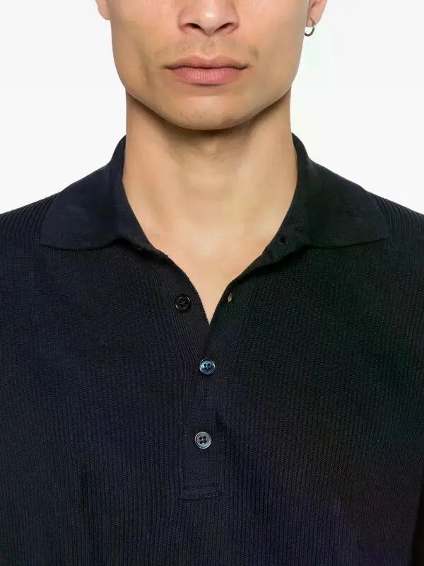 Brunello Cucinelli Ribbed Polo Shirt