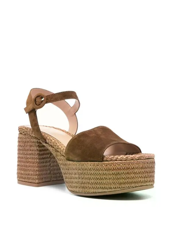 GIANVITO ROSSI Suede Platform Sandals