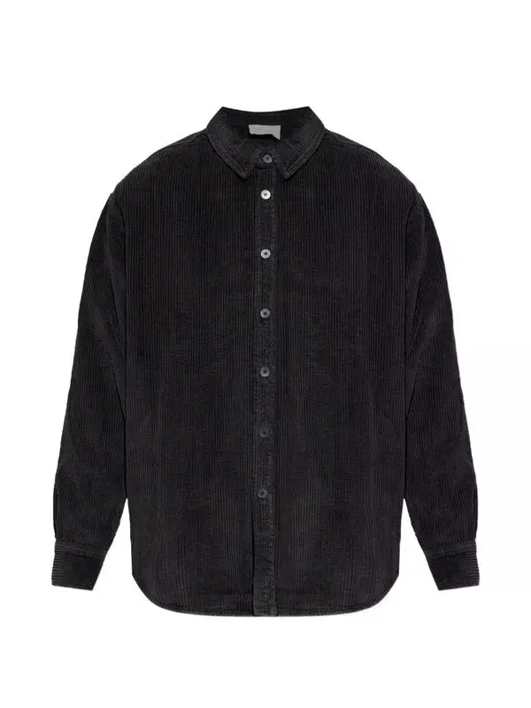 American Vintage Padow Button-corduroy Shirt - Black