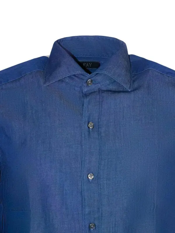 FAY Buttoned Denim Shirt