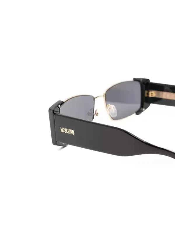 Moschino Rectangle Frame Sunglasses - Black