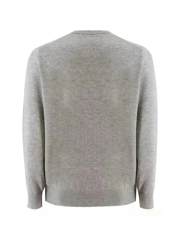 MC2 SAINT BARTH Embroidered Crew-neck Sweater - Grey