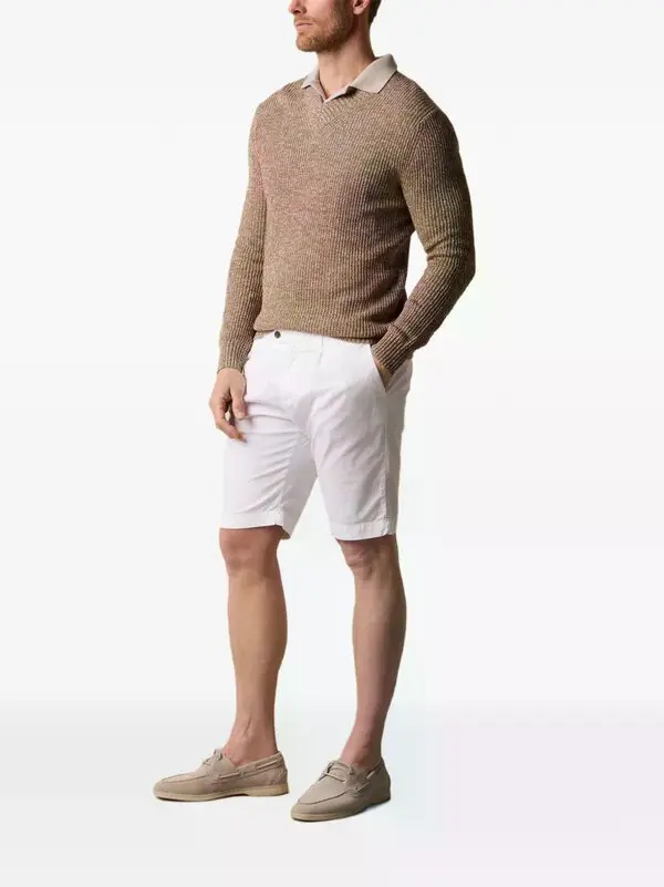 Brooks Brothers V-neck Mouliné Sweater