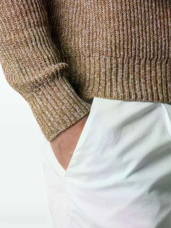 Brooks Brothers V-neck Mouliné Sweater