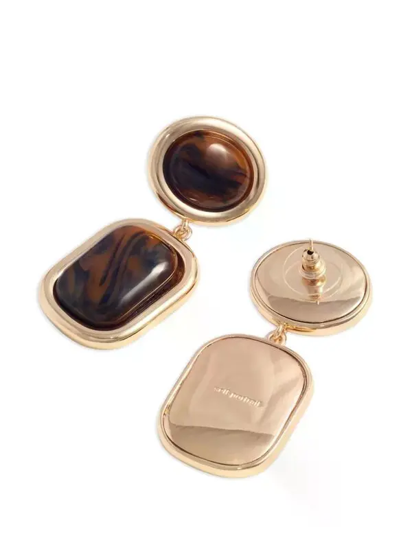 SELF-PORTRAIT Tortoiseshell Framed Earrings