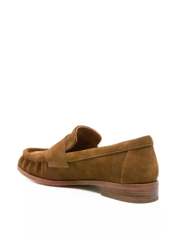 STRATEGIA SHOES Strategia Suede Strap Loafers
