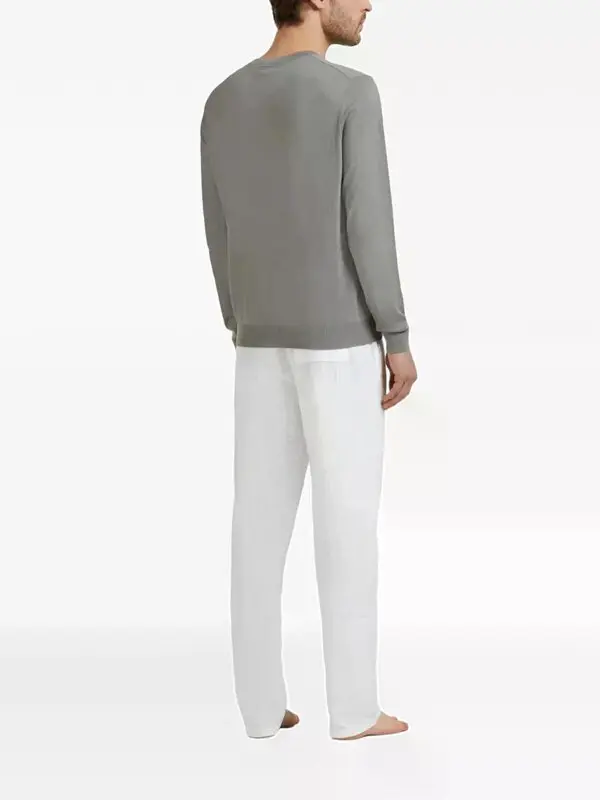 Vilebrequin Jacquard Turtle Crew Neck Sweater - Grey