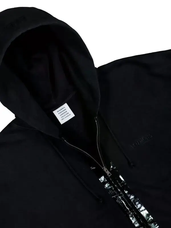 Vetements Taped Zip-up Hoodie