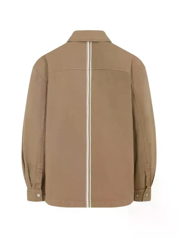 MORDECAI Flap Pocket Stripe Back Shirt