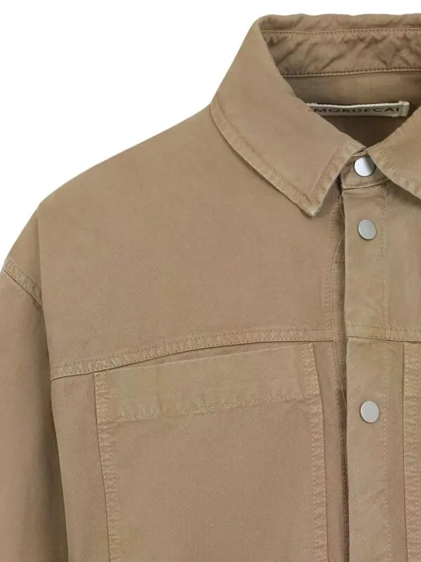MORDECAI Flap Pocket Stripe Back Shirt
