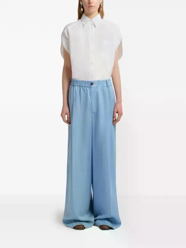 Marni Elasticated Pleat Front Trousers