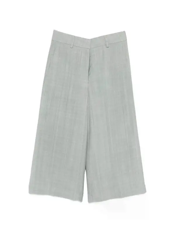 FORTE_FORTE Lagoon Wide-leg Cropped Trousers - Grey