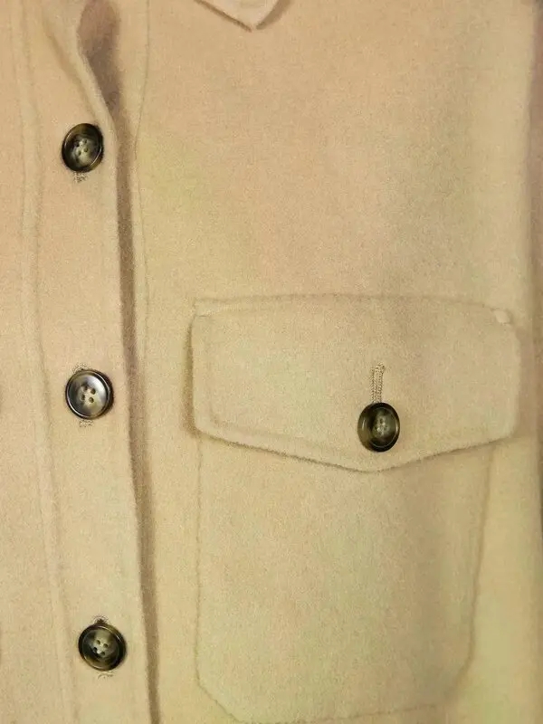 Max Mara Buttoned Flap-pocket Coat
