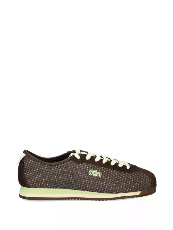 Lacoste Suede Logo Lace-up Sneakers - Brown