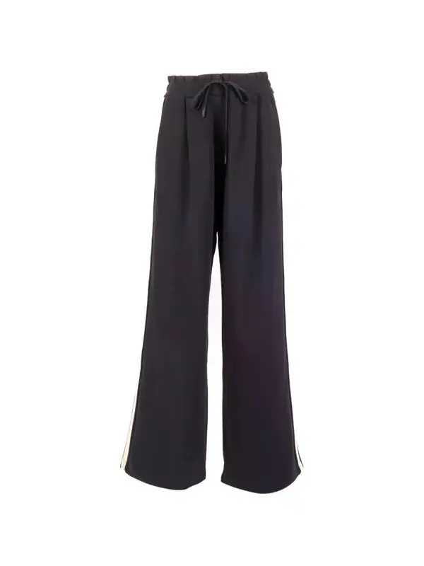 Max Mara Perdoni Drawstring Wide Leg Trousers - Blue