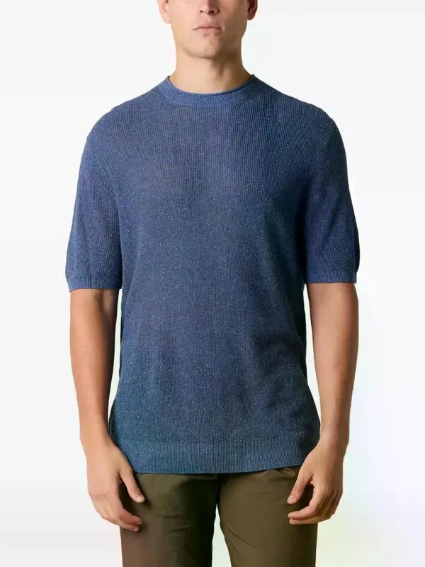Brooks Brothers Crew-neck Knitted T-shirt - Blue