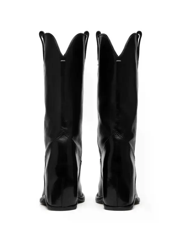 MAISON MARGIELA Heel-less Western Boots - Black