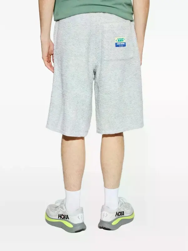 American Vintage Faux-shearling Drawstring Shorts
