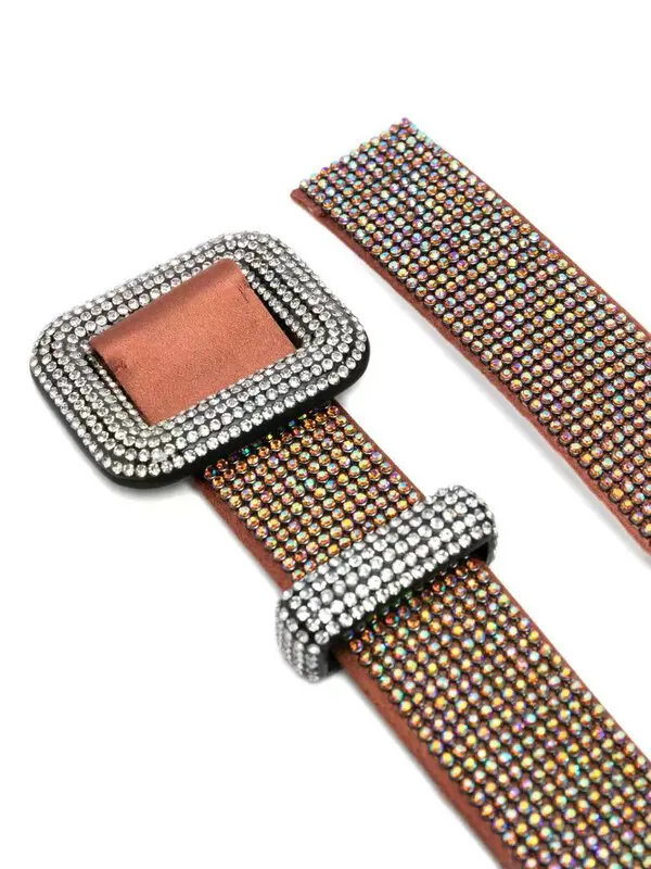 Benedetta Bruzziches Venus Embellished Belt - Brown