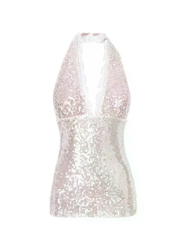 MANURI Pixie Sequin Lace Top