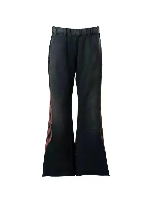 KAMIYA Crayon Flame Bootcut Trousers - Black